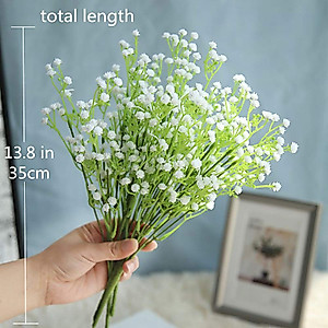 CATTREE Artificial Flowers, Baby Breath Gypsophila Plastic Fake Plants Wedding Bridal Bouquet Party Indoor Outdoor DIY Home Garden Verandah Office Table Centerpieces Arrangements Decoration 4 pcs