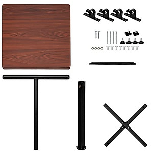 Bonnlo Classic Lectern Podium Stand, Height Adjustable Church Classroom Lecture, Portable Presentation Concert Podium, Multi-Function Reading or Laptop Desk with Edge Stopper, Brown (Brown)