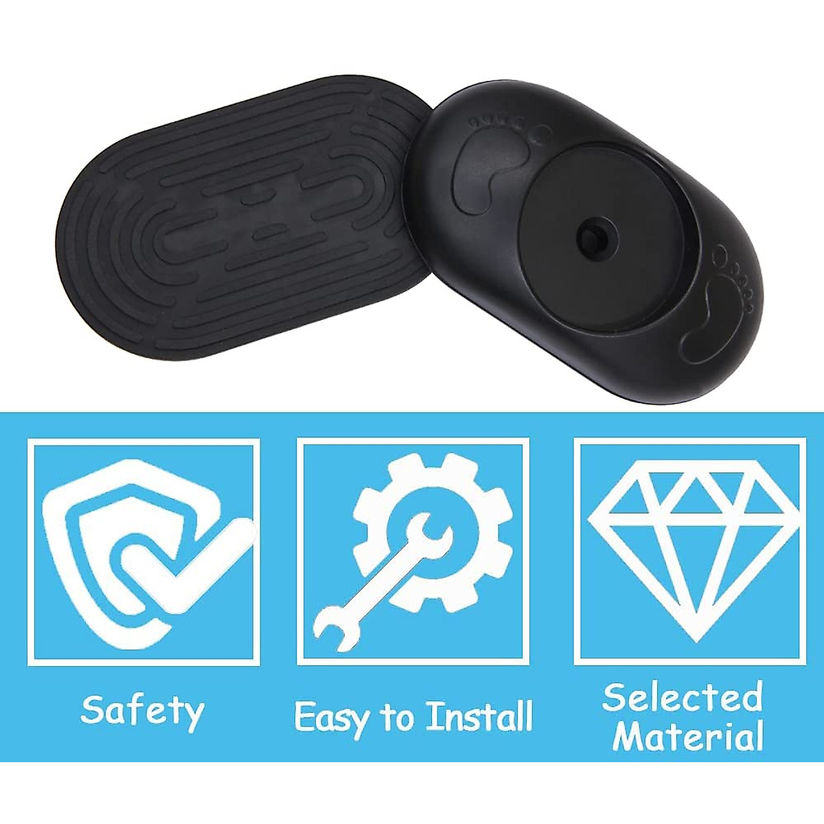 4 Pack Baby Gate Wall Protector, Protect Walls & Doorways for Pet & Dog Gates, Pressure Mounted on Stair Gate, No Screw Need