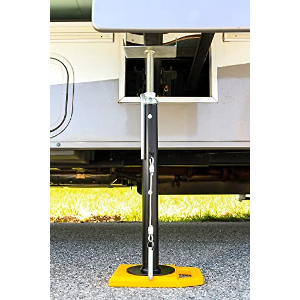 Camco EAZ-Lift Premium RV Slide-Out Support | Features an Adjustable Height of 19-inches to 47-inches, a Durable Steel Construction, and can Hold Up to 5,000lbs Each (48867)