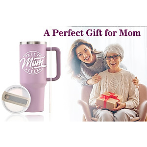 CHONG SHENG Best Mom Ever 40OZ Coffee Tumbler - Gifts for Mom from Daughter for Mother's Day, Christmas, Birthday gIfts Idea for Mama