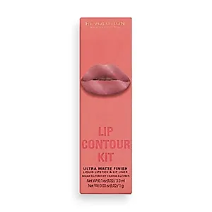 Makeup Revolution London, Lip Contour Kit, Queen, Lip Gloss & Lip Liner Duo, 1x1ml, 1x1g