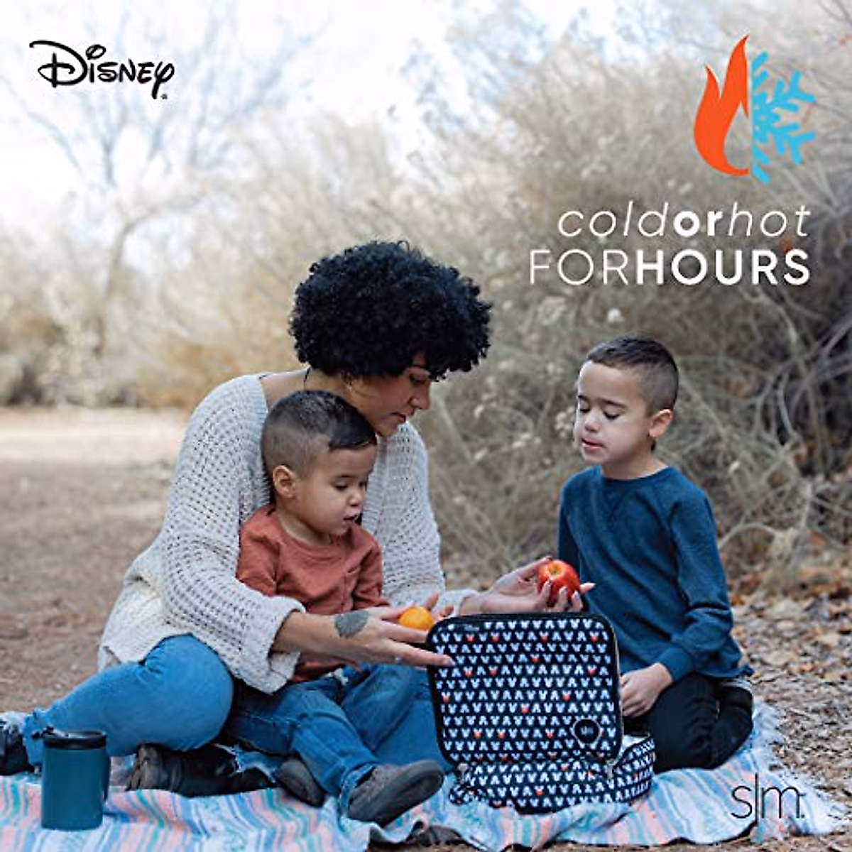 Simple Modern Disney Kids Lunch Box for Toddler | Reusable Insulated Bag for Girls | Meal Containers for School with Exterior and Interior Pockets | Hadley Collection | Frozen Elsa's Snowflake