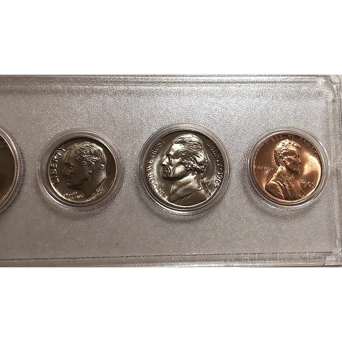1965 p US Silver Special Mint set Hard Holder John F. Kennedy Proof