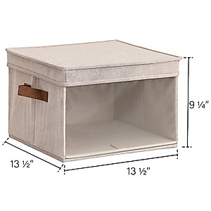 StorageWorks 45L Extra Large Fabric Storage Bins and Storage Bins with Lids and Clear Window