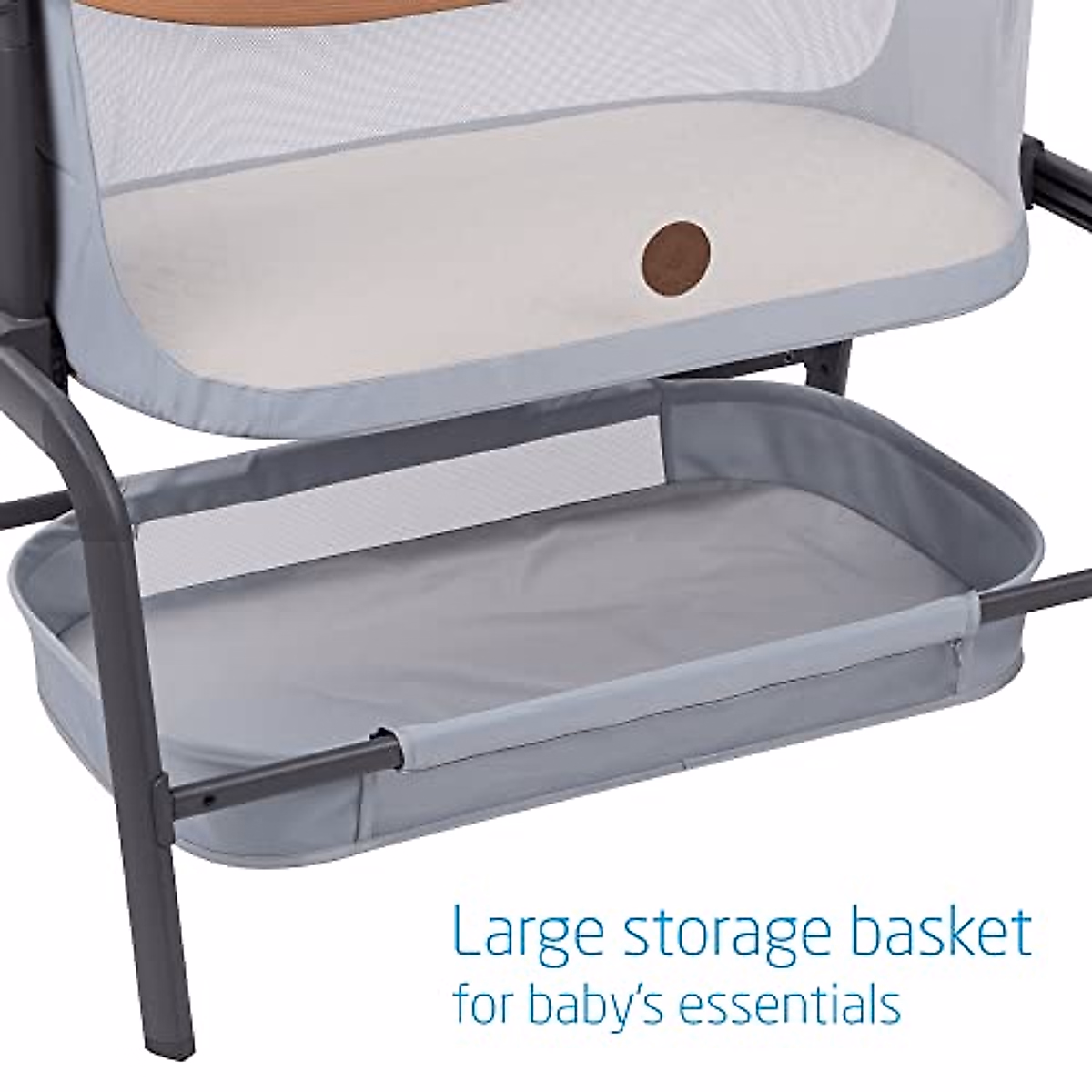 Maxi-Cosi Iora Bedside Bassinet, 4 Height Positions to Choose from?, Essential Grey