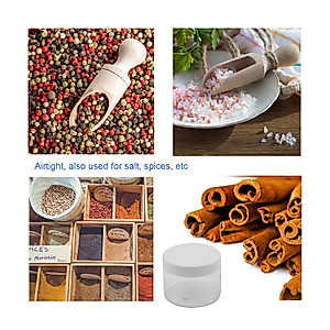 suituts 24 Pack 10 oz (300 ml) Plastic Jars with Lids, Food Storage Spice Jars, Craft Storage Favor Jars//Empty Wide-Mouth Jars for Body Butter, Cosmetics(Clear)