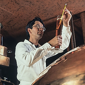 6 Pcs Alcohol Hydrometer 0-200 Proof and Tralle Hydrometer Alcohol Digital Accurate Alcohol Proof Tester for Liquor Wine Brew Beer and Distilling Moonshine Alcoholmeter