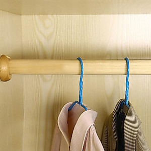 2 Sets Wooden Wall Mounted Closet Rod with base,Oval Saving Space Hanging Rod, Closet Pole for Wardrobe Hallway Bathroom Curtain Clothing Store(60cm(23.6in), Natural)
