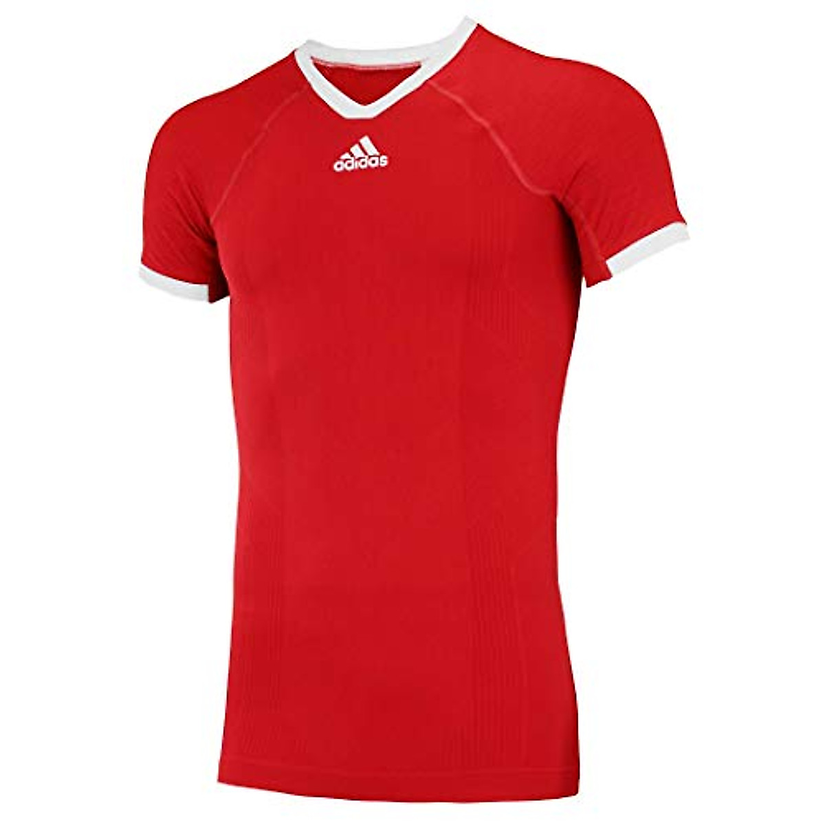 adidas Climacool Primeknit Techfit Mens Performance Compression Jersey Red Large