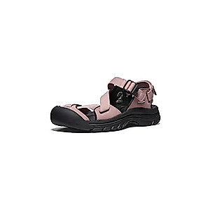 KEEN Women's Zerraport 2 Closed Toe Lightweight Sport Fashion Sandal, Fawn/Black, 9.5