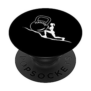 Women Workout Quote Saying Persevere Cool Fitness Lover Gift PopSockets Grip and Stand for Phones and Tablets