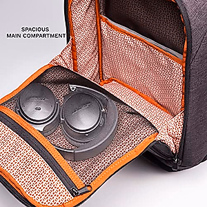 Knack Series 1 Laptop Backpack Fits up to 15 Inch - Knack Bags Carry-On Backpack, TSA Approved, Expandable Travel Backpacks (Stealth Black, Medium)