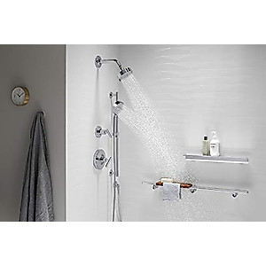 KOHLER 22170-G-CP Purist Three-Function Showerhead, Chrome Shower Head, Shower Head High Pressure, 1.75 GPM, Polished Chrome