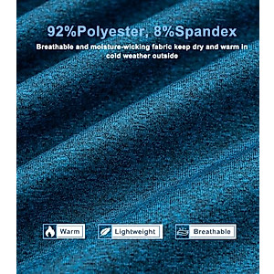 KEFITEVD Men's 1/4 Zip Golf Shirts Long Sleeve Workout Shirts Fleece Shirts Gym Shirts Athletic Shirts Lightweight Sports Shirts Army Green