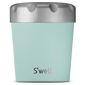 S'well Stainless Steel Ice Cream Chiller, 16oz, Mint, Triple Layered Vacuum Insulated Container Keeps Ice Cream Frozen For Up To Four Hours, BPA Free