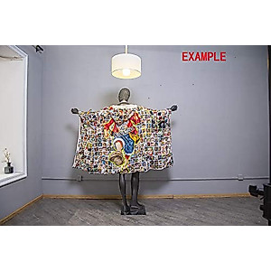 Mxdfafa Anime Wearable Blanket Hooded Cartoon Printed Warm Novelty Cloak for Kids Adults (78x59inch)