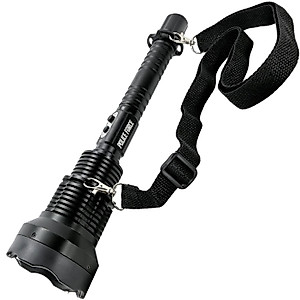 Police Force Tactical Torch 17,000,000 Heavy Duty Stun Gun LED Flashlight for Powerful Self Defense with Rechargeable Batteries and Adjustable Carry Strap