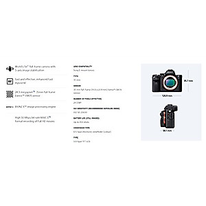 Sony Alpha 7 II E-mount interchangeable lens mirrorless camera with full frame sensor