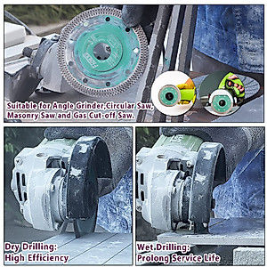 FACHLICH Diamond Porcelain Saw Blade - 10" Tile Blade 250MM Dry Wet Ceramic Cutting Discs with X Teeth Turbo Mesh Rim for Ceramic Tile Porcelain Granite Marble