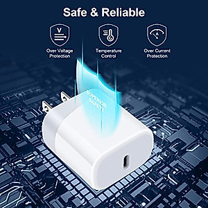 Super Fast Charger Type C Charging Block for Samsung Galaxy A13 5G/A14/A53/A03S/A54/A33/A23/ S23 Ultra/S22/S21/S20/Z Flip 4/Z Fold 4, USB C Wall Charger Box for iPhone 14 13 12 11,iPad,Google Pixel 7