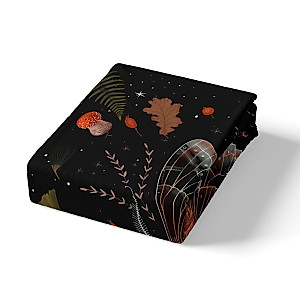 Manfei Kids Butterfly Duvet Cover Set Full Size, Red Mushroom Bedding Set 3pcs for Boys Girls Bedroom Decor, Botanical Floral Print Comforter Cover Boho Stars Moon Quilt Cover with 2 Pillowcases