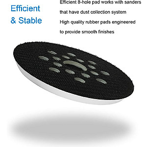 Tockrop 2 Pack 5 Inch 8 Hole Hook & Loop Replacement Sander Pad for 5" Bosch ROS20VS, ROS20VSC, ROS20VSK, ROS20, ROS10 Random Orbit Sander Sanding Backing Pad
