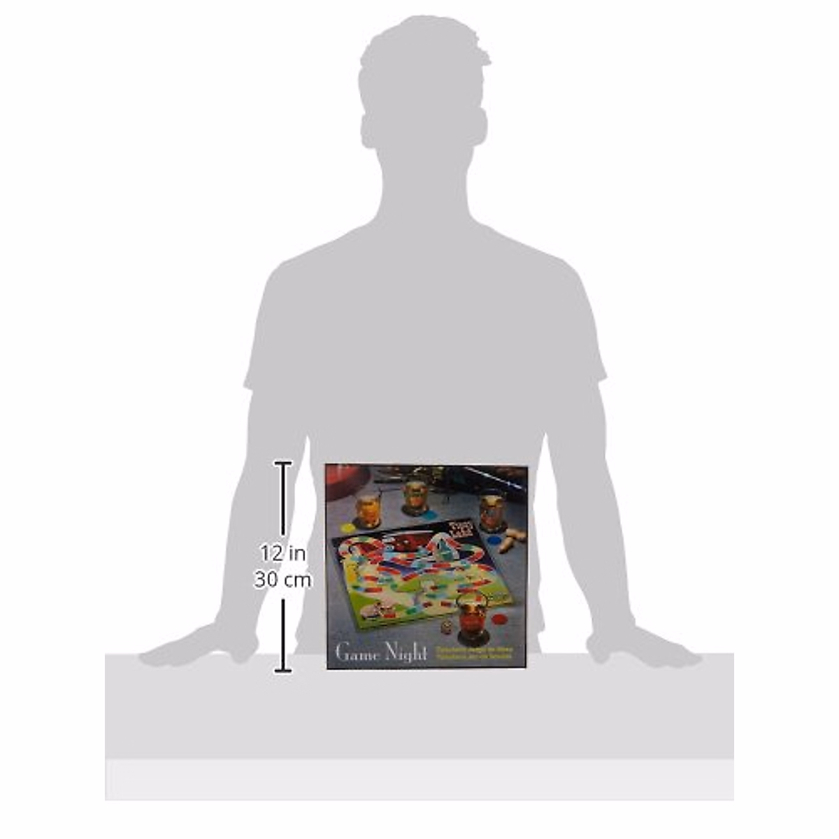 Game Night Tipsyland Drinking Shot Glass Board Set