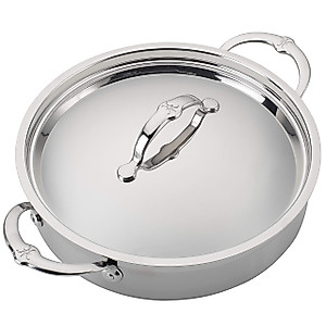 Hestan - ProBond Collection - Professional Clad Stainless Steel Sauteuse, Induction Cooktop Compatible, 3.5 Quart