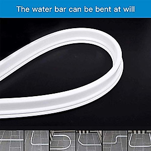 OUEEGER Collapsible Shower Water Guard 39 Inch, Shower Threshold Water Dam, Shower Water Stopper for Bathroom Kitchen Bathtub