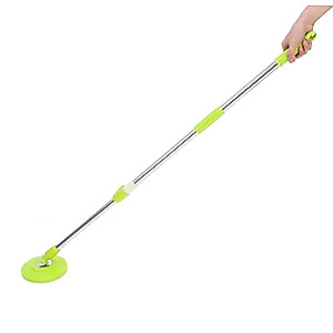 Didiseaon Rotating Mop Rod Mop Handles Mop Head for Rotary Mop Bucket Mop Head Replacement Holder Domestic Straight Mop Rods Commercial Cleaning Mop Handle Detachable Mop Pole Green Plastic