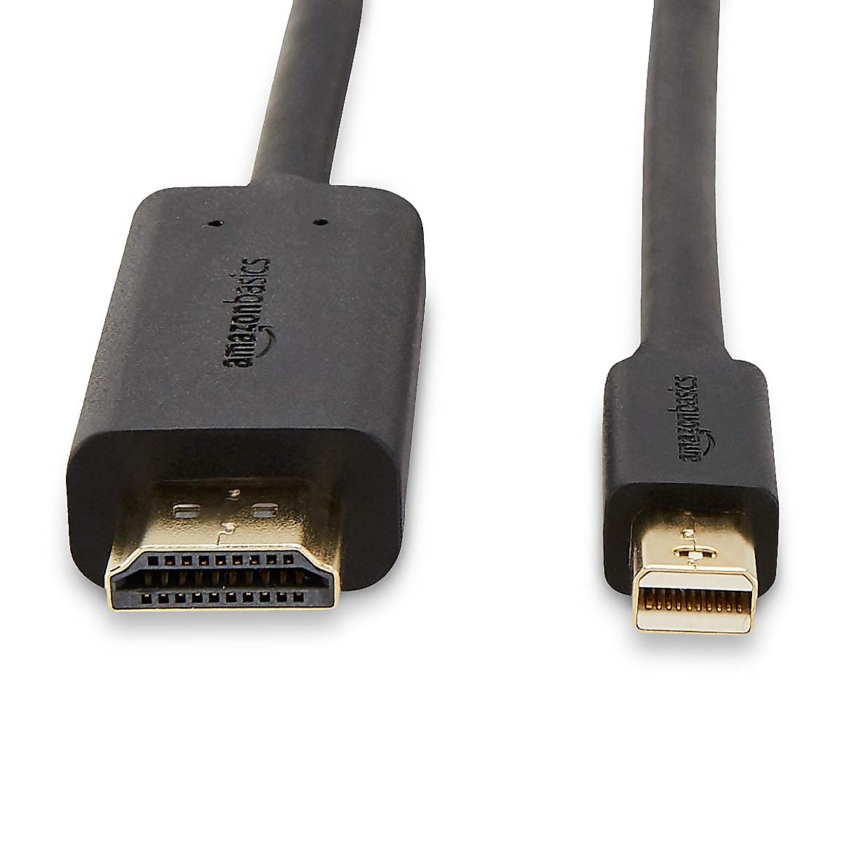 AmazonBasics Mini DisplayPort to HDMI Display Adapter Cable - 6 Feet Bundle with Amazon Basics DisplayPort to HDMI Display Cable - 6 Feet