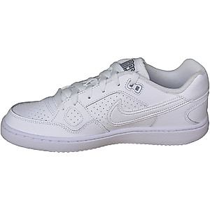 Nike Boys Son of Force Low GS Basketball Shoes, All White, 5.5 Big Kid
