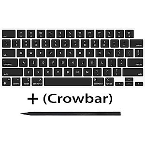 Bfenown Replacement Keycaps Keys for Macbook Air M2 M3 Retina 13.6'' A2681 A3113, MacBook Pro 14 16'' M2 M3 Pro A2779 A2780 A2918 A2992 A2991, Macbook Air M2 M3 15'' A2941 A3114 2022-2024 Year Black