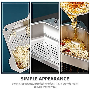 DOITOOL Stainless Steel Corner Sink Strainer Punch- Free Kitchen Sink Caddy Hanging Drain Rack Sponge Holder for Scrubbers Soap Bar Bathroom