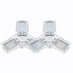 Surgebulb - LED Garage Lightning, Super Bright, Easy Fitting Socket, Energy Save, Long-Lifespan, Indoor/Outdoor, Aluminum Frame, 60 Watt - 2Pack