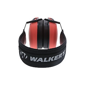 Walker's Earmuffs, Slim Passive-Coral, One-Size