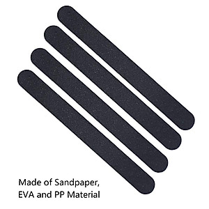 12Pack IFUNSON Professional Nail File Double Sided 120/180 Grit, Emery Board Manicure Pedicure Tool Black