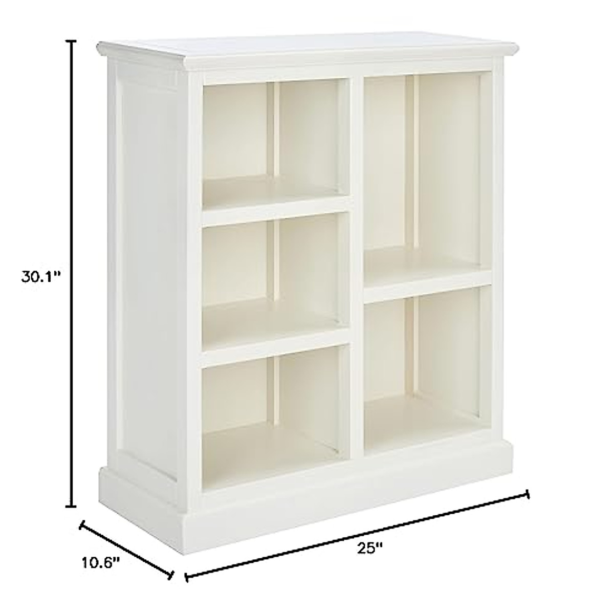 SAFAVIEH Home Collection Maralah White 5-Shelf Bookcase (Fully Assembled)