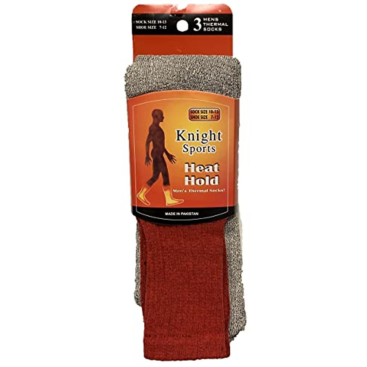 Petal Cliff Cotton Thermal Crew Socks for Unisex, Cold Weather Booth Sock Size: 10-13 Shoe Size: 7-12. (6 Black, 6 Red)