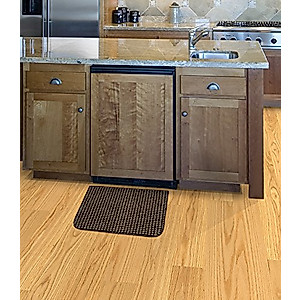Garland Rug Berber Colorations Kitchen Slice Rug, 18-Inch by 30-Inch, Mocha