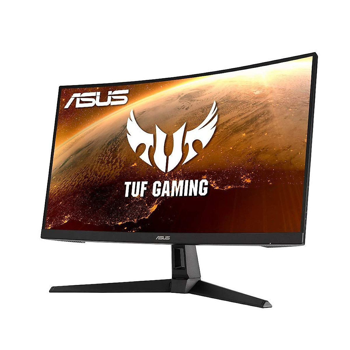 ASUS TUF Gaming VG27VH1BR 27” Curved Monitor, 1080P Full HD, 165Hz (Supports 144Hz), Extreme Low Motion Blur, Adaptive-sync, FreeSync Premium, 1ms, Eye Care, HDMI D-Sub
