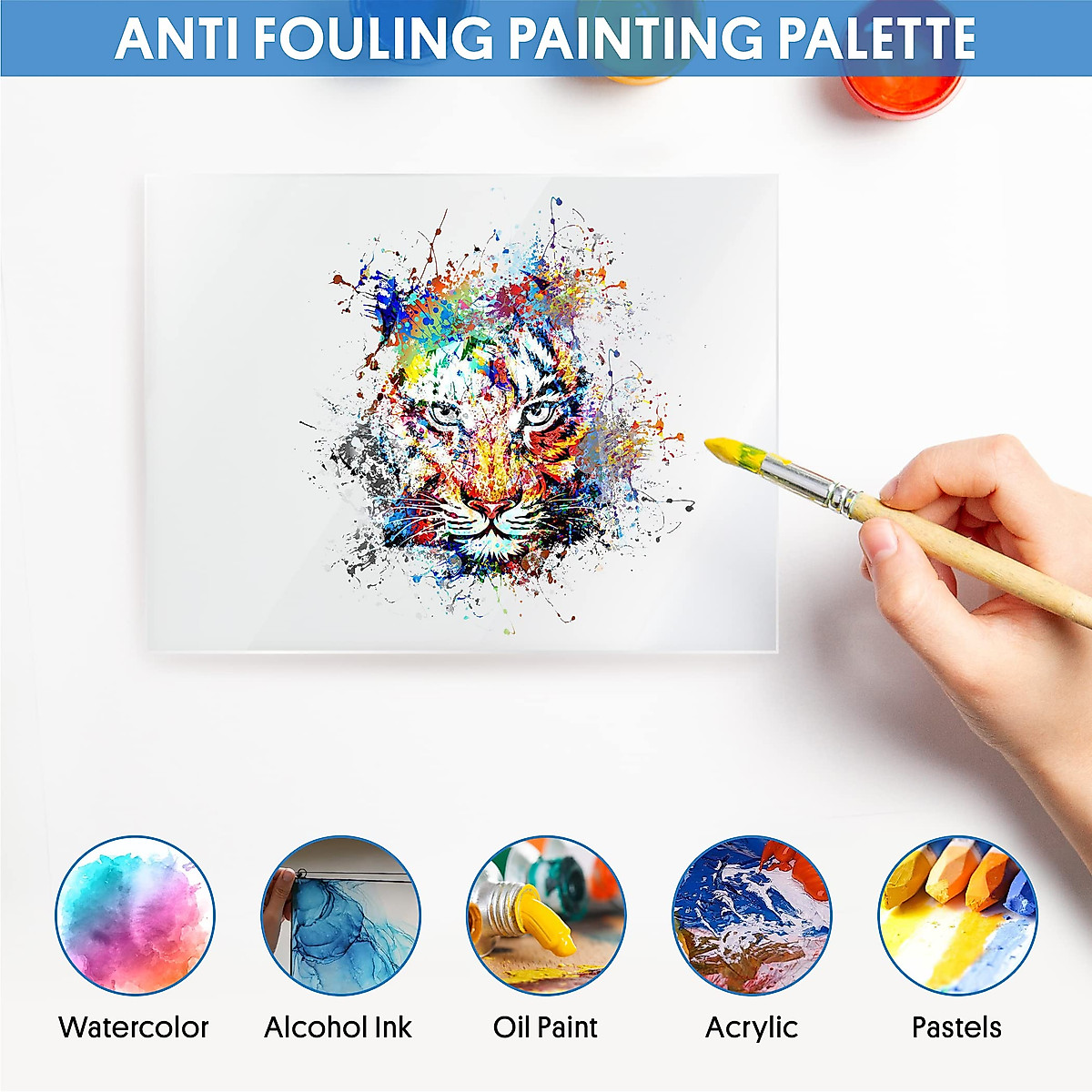 DisplayBug Plexiglass Sheets Pack of 10 Durable PET Panels for Poster & Picture Frames, Arts & Crafts Plastic Sheeting Protective Sheet Barrier Made in USA (10, 5X7)