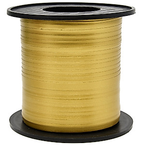 Gift Boutique Christmas Curling Ribbon Pack of 4 Rolls Green, Red Gold & Silver; Holiday Party Crafts Supplies Decorations- 350 Yards per Roll – Total of 4200 Feet 5 mm Ribbon