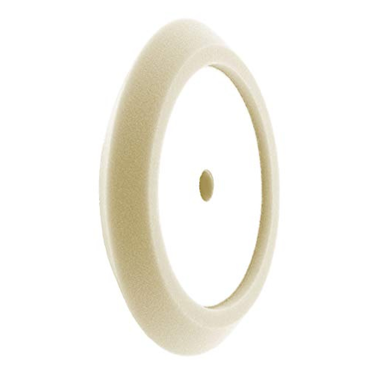 HI-Buff 8" Foam Buffing Pads, Fits 7" Backer, Polishing Pad, Slant Design, Hook & Loop Backing (White Heavy Cut)