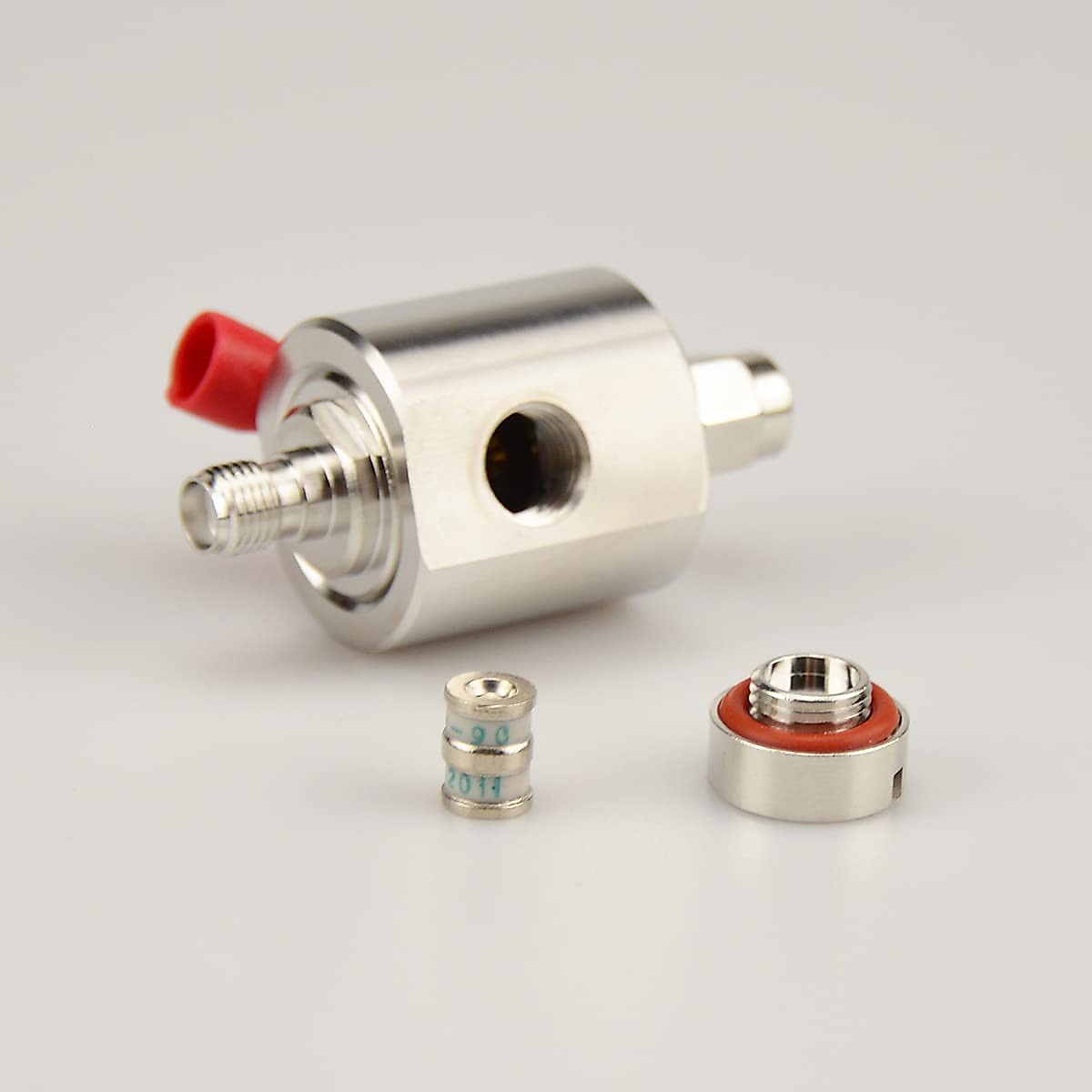 SMA Lightning Arrestor SMA Surge Protector with SMA Male to SMA Female Connector 0-6GHz with Replaceable Gas Tube Element 90V