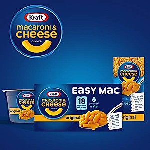 Kraft Easy Mac Original Flavor Macaroni and Cheese Meal (18 Pouches)
