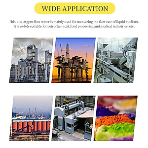 Water Meter, 1-10GPM 0.6MPa Knob Panel Type Liquid Meter, ZG1" Acylic Water Liquid Flowmeter for Measuring Rate of Liquid Medium