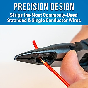 Jonard Tools WSC-1016 Heavy-Duty Wire Stripping Pliers, 10-16 AWG