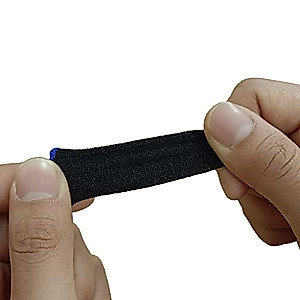 10pcs PUBG Mobile Finger Sleeve Breathable Pro Gaming Finger Gloves Gaming Anti-Sweat Thumb Sleeves Weightless Magnetic Touch Screen Finger Sleeves (Blue)